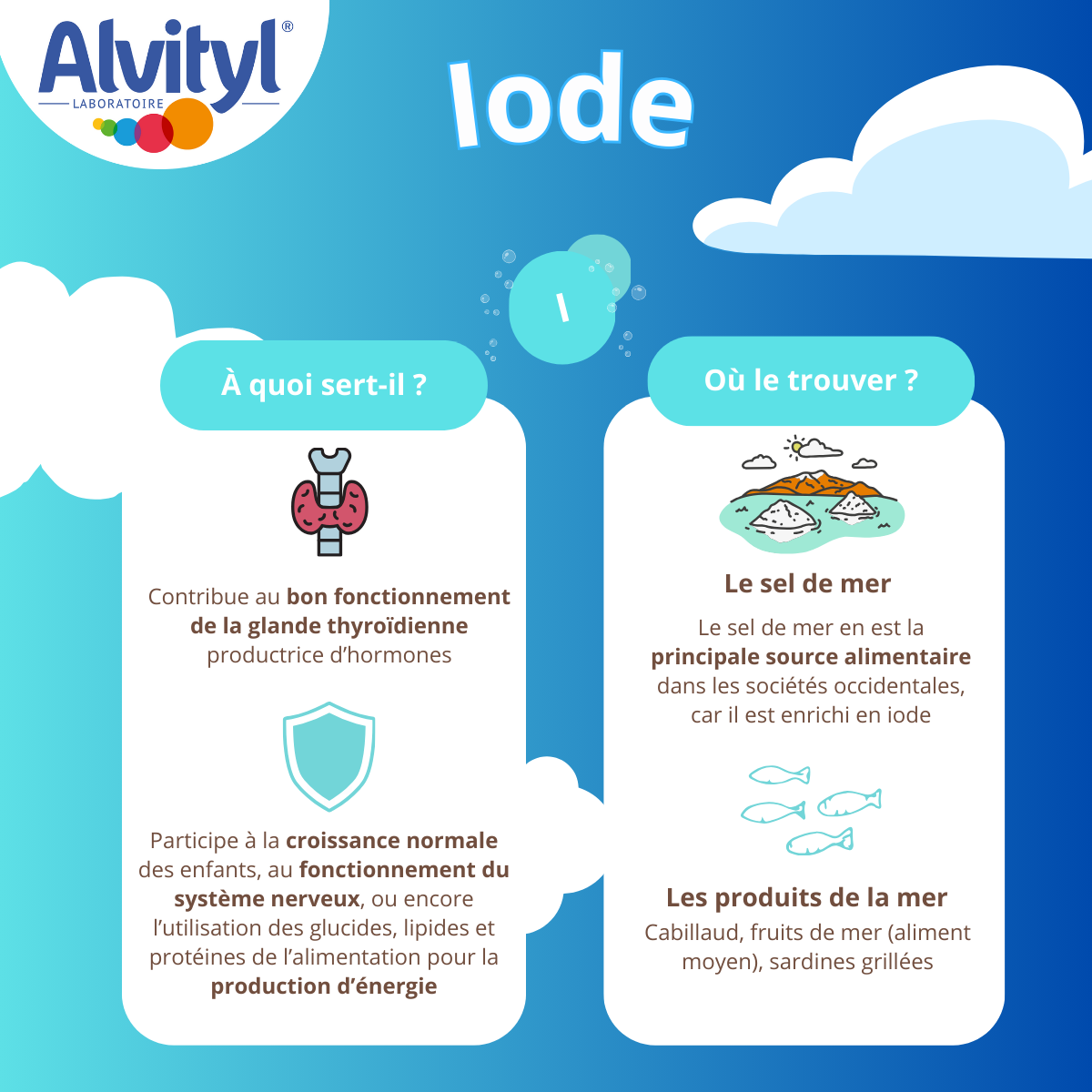 Qu'est-ce que l'iode : sources, bienfaits et aliments riches en iode